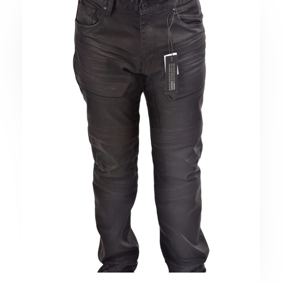 smoke rise ny | Jeans | Mens Jet Black Ribbed Ruched Denim Jeans | Poshmark